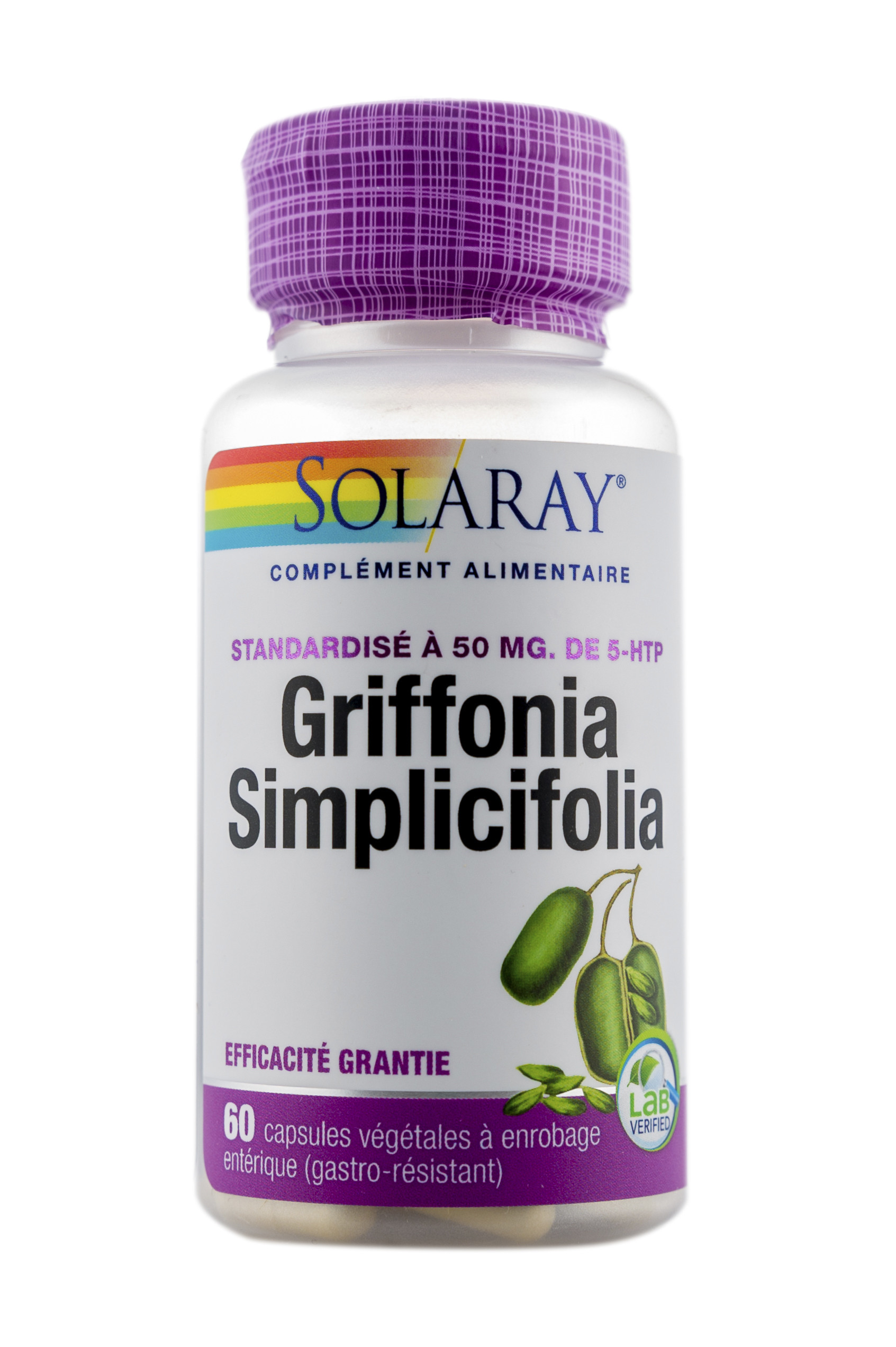 Griffonia Simplicifolia Solaray extrait 50mg 5-HTP