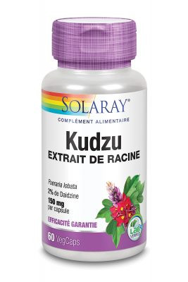 Kudzu Solaray extrait standardisé à 2% de Daidzine